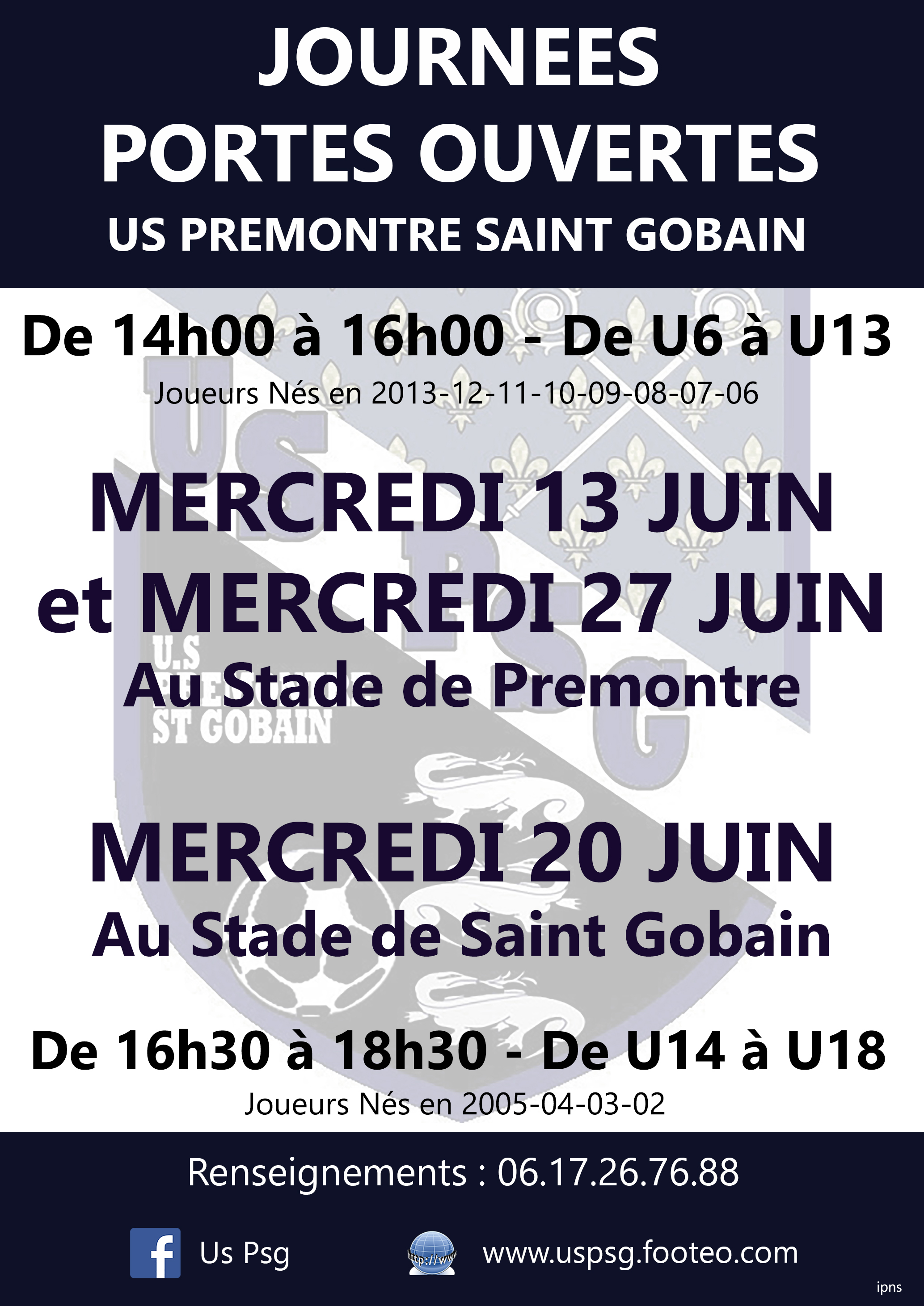Actualité - PORTES OUVERTES DE L'ECOLE DE FOOTBALL - club Football Us ... Actualité - PORTES OUVERTES DE L'ECOLE DE FOOTBALL - club Football Us ...